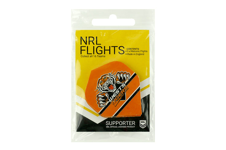 Wests Tigers Dart Flights – The Beerless Bar