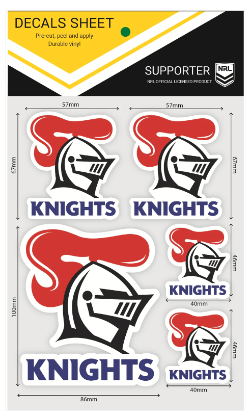 Newcastle Knights Vinyl Stickers – The Beerless Bar