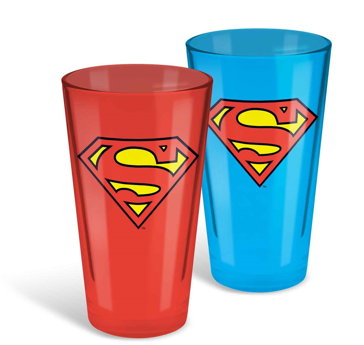 Superman Conical Glasses – The Beerless Bar