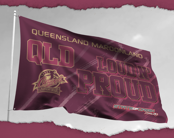 Qld Maroons Large Banner Flag – The Beerless Bar