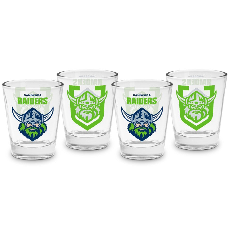 Canberra Raiders Shot Glasses – The Beerless Bar