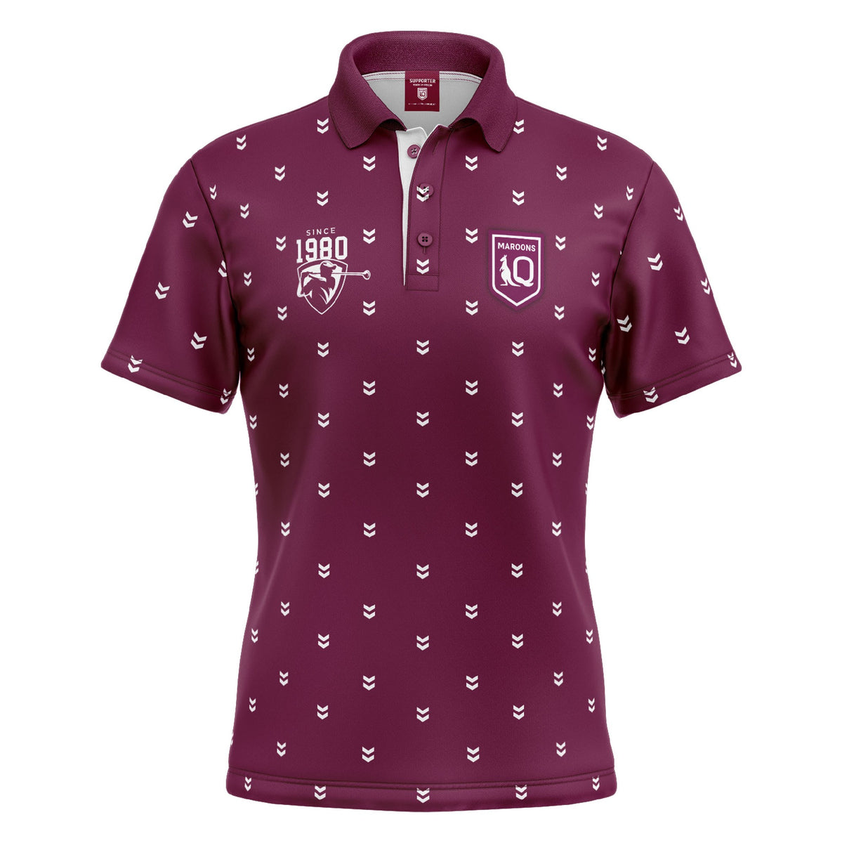 QLD Maroons Golf Polo – The Beerless Bar