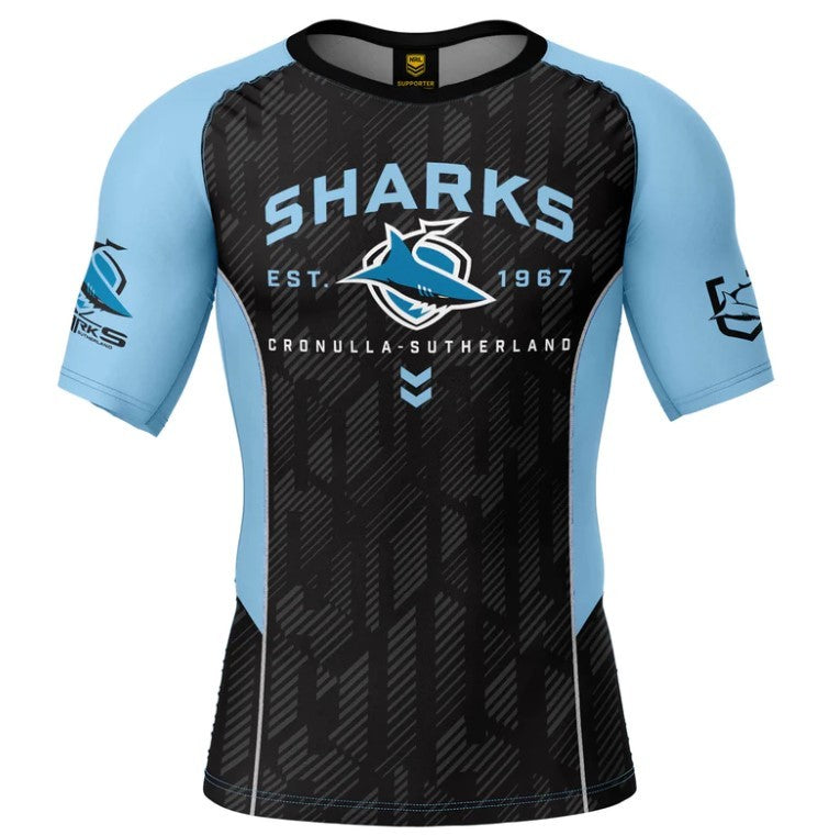 Cronulla Sharks Rash Vest – The Beerless Bar